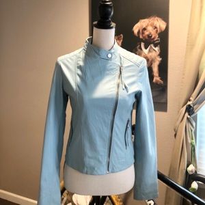 PAROSH | Jackets & Coats | Motorcycle Leather Jacket By Parosh | Poshmark